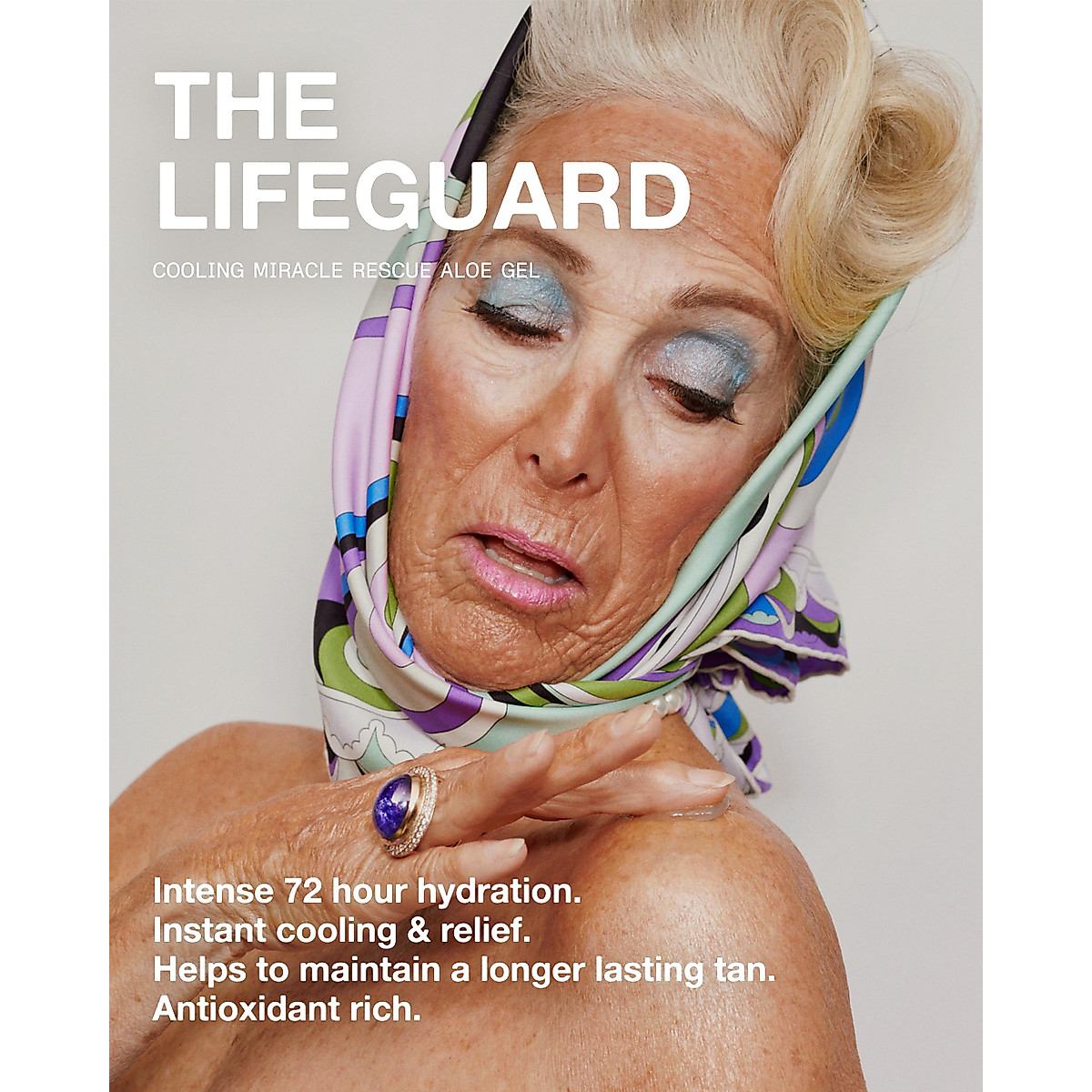 DUNE SUNCARE - The Lifeguard - Miracle Rescue Aloe Vera Gel for All-Over Sunburn Relief, Instantly Cooling, Hydrating Moisturizer, Non-Sticky, Fragrance Free (8.4 Fl Oz)