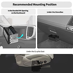 ATOTO CA-AEC02 Car Audio Amplifier Compatible with F7G2A7XE 7inch Double Din Car Stereo; 4 Channel, Class A/B, 392 Watts Max Power, 4 Ohm, Built-in Line-Out Converters