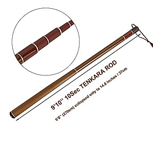 Aventik Z Tenkara Rods Pro IM12 Nano 6:4 Action 5 Most Used Sizes All Water Conditions Quality Carbon Tube Packing, Extra Spare Sections Included, Tenkara Fly Rods&Combo (9'0'' 10sec(Mini))