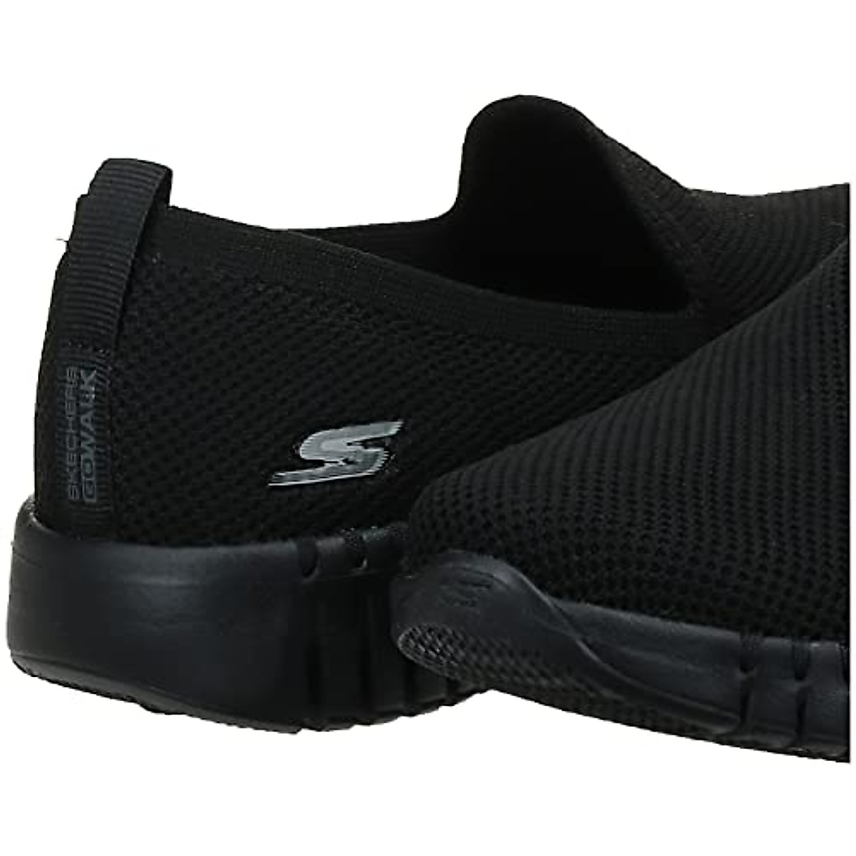 Skechers Women's GO Walk Smart-Believe Sneaker, Black, 9