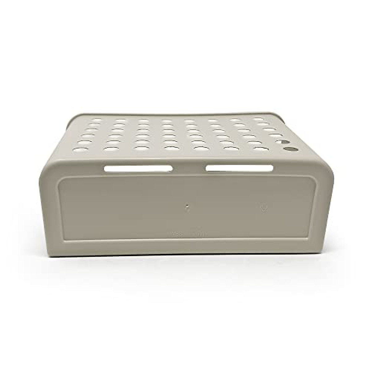 Plastific Kitchen Over Cabinet Drawer Door Hanging Organizer Basket Balance Attach a Trash Waste Bin Box Hanging Small Trash Suitable for Kitchen, Bathroom, Toilet, Bedroom (Taupe)