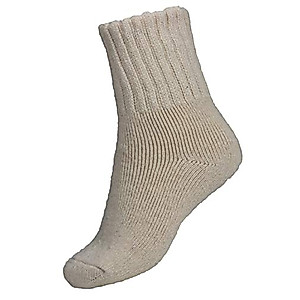 BomKinta Women Winter Solid Socks Thick Warm Wool Socks Cozy Crew Socks for Women Christmas Gift, Medium