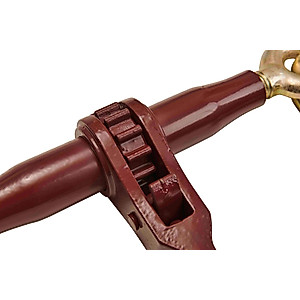 Mytee Products 4 Pack 3/8" - 1/2" Pro Heavy Duty Ratchet Load Chain Binder with with Grab Hooks - 12,000 Lbs Working Load Limit - Heavy Swaged Barrel Cold-Drawn Tubing for Increased Strength