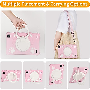 10.1 Inch HD Kids Tablet Android 10 Computer PC Quad Core GPS WiFi Bluetooth 32G (Pink)