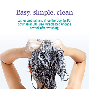 Malibu C Miracle Repair Hair Reconstructor (1 Packet) - Nourishing Hair Repair Treatment for Weak, Damaged Strands - Flax Protein & Vitamin B5 for Hair Strength