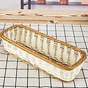 UPKOCH 3 pcs Baskets Drawer Chocolate Holder Kitchen Drainer Utensil S Flatware Storage Seagrass Rattan Plate Container Basket Cube Organizer Farmhouse Rustic Hyacinth Forks Silverware