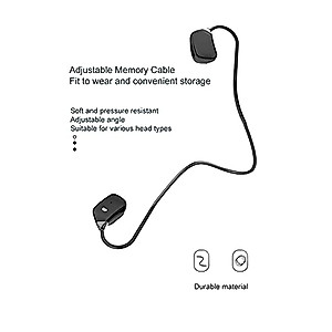 AIFMY Open Ear Wireless Air Conduction Headphones for Sports, Bluetooth 5.1Not in-Ear Headset with Mic,Black