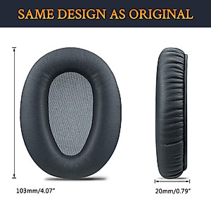 SOULWIT Replacement Ear Pads Cushions for Sony WH-CH700N (WHCH700N) & MDR-ZX780 (ZX780DC)/MDR-ZX770 (ZX770BN ZX770BT), Earpads for MDR-10R (10RNC 10RBT) Over-Ear Headphones (Titanium)