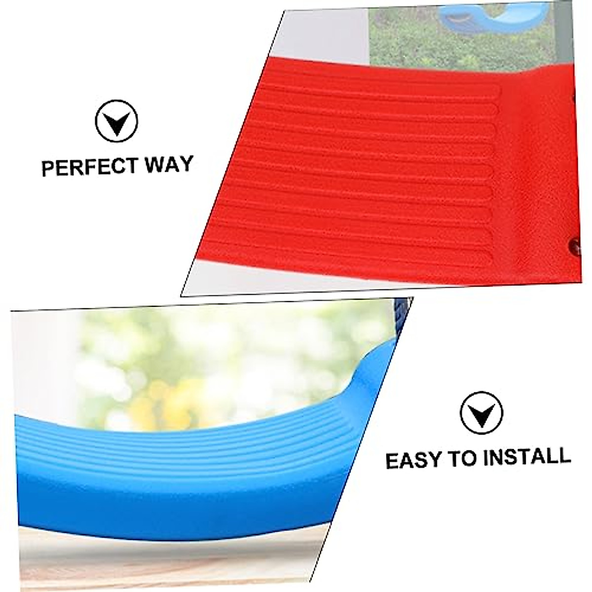 SAFIGLE 1pc Children's Curved Swing Playground Swing Set Toddler Swing Hanging Chair Stand Wobble Seat Outdoor Swings Outdoor Seating Kids Swing Chair Indoor Outdoor Swing Nylon Rope Swing