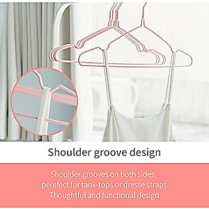 Traceless Hangers Clothes Hangers 50 Pack-Random Color,Coat Hangers, No Shoulder Bump Suit Hangers