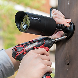 SeQuro-Security-Camera-Monitor-Wireless 720P Outdoor Bullet Cameras, Portable Security Monitor, Night Vision, Waterproof, Motion Sensor Home Surveillance DVR Kits