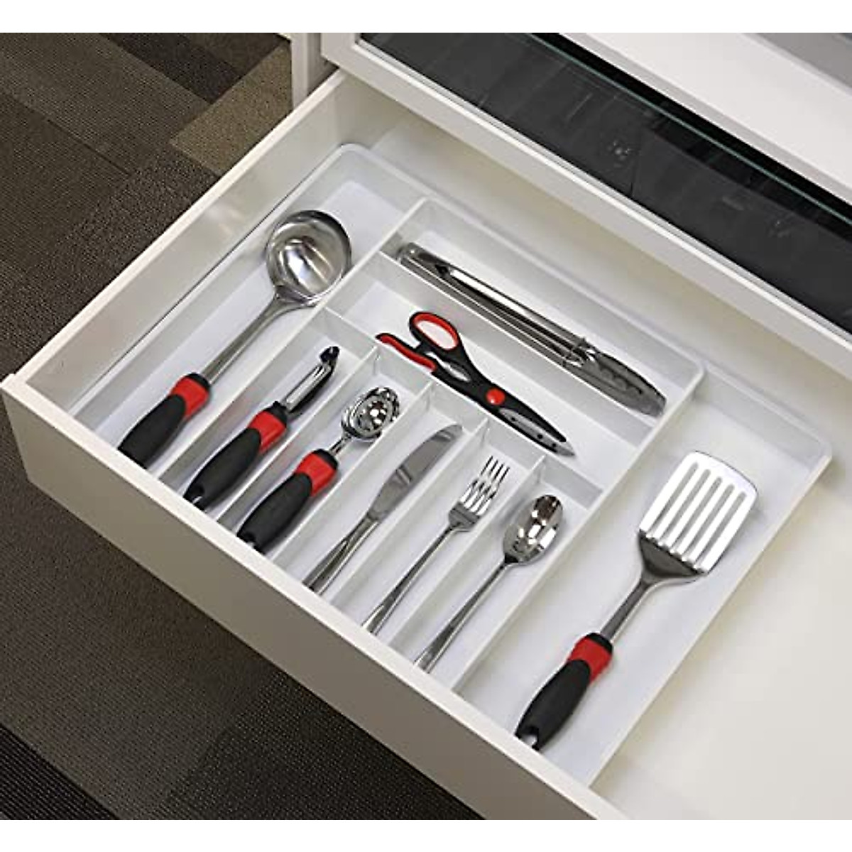 Simple Houseware Expandable Kitchen Drawer Flatware Organizer