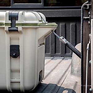 Nite Ize Dual CamJam Tie Down System - Tie Downs - Ratchet Straps - Tie Down Straps for Trucks & Cars - Luggage Strap for Camp Gear - Tie Downs Moving Supplies - 8 ft Strap, Black