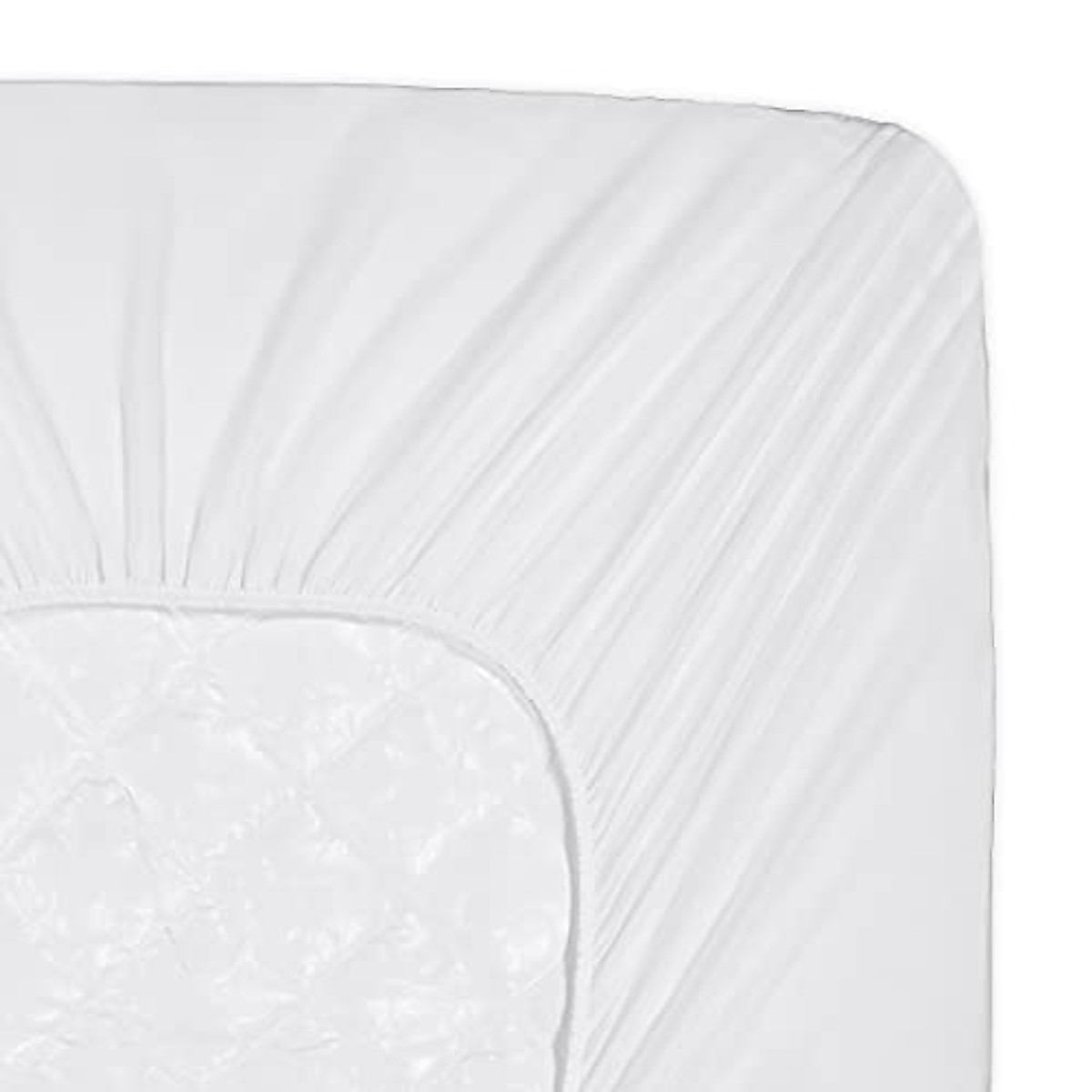 SERTA Power Clean Quilted Soft Waterproof Mattress Pad Protector with 15" Deep Pocket, Twin XL, White
