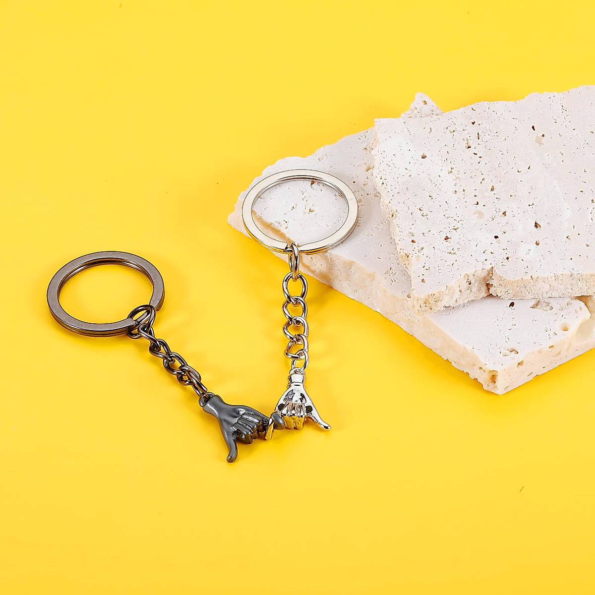 TI-EDC Pinky Promise Keychains for Couple Romantic Gifts for Boyfriend Girlfriend Matching Couples Stuff Anniversary for Couple Lesbian Gifts Best Friends for 2 Valentine Christmas Stocking Stuffers