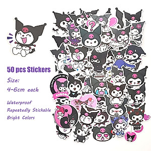 Koiswim School Supplies Set, Cute Stationery Set, Back to School Gift for Kids Including Spiral Journal Notebook, Black Rollerball Pens, Pencil Cse, Stickers