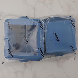 Webake Silicone Square Mold 3x3 Inch Mini Cake Pan for Individual Portion Baking Molds for Pastry, Ice Cube, Jelly, Soap, Candle, Pack of 4