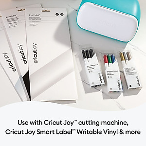 Cricut Joy Metallic Markers Permanent - Medium Point (1.0mm), For Use Joy Machine, Add Sparkle to Your Crafts, Smart Labels, Drawings & Notes, Set of 3 - Gold, Silver & Copper