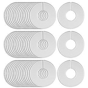 Only Hangers - Hangers Dividers - Round Size Rack Dividers for Clothes Stores or Home - 50 Pcs Box