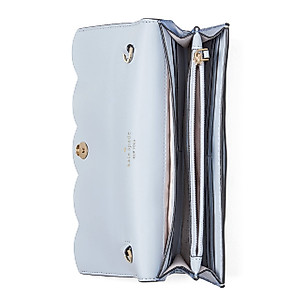 Kate Spade Gemma Wallet On Chain Leather Crossbody Bag Purse Handbag (Fresh Blueberry)