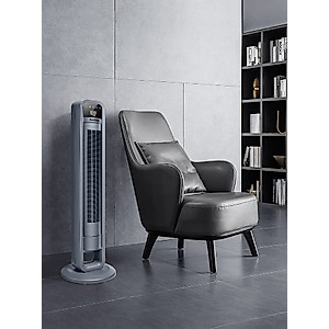 OmniBreeze Digital Electric Tower Fan, Inner Oscillation with Remote Control, LED Display, Standing Bladeless Floor Fans Cooling and Quite Indoor Living Room Bedroom use (40Inch)