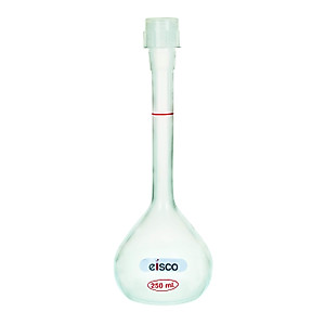 EISCO Volumetric Flask, 100ml - Polypropylene, with Screw Cap Autoclavable- Eisco Labs