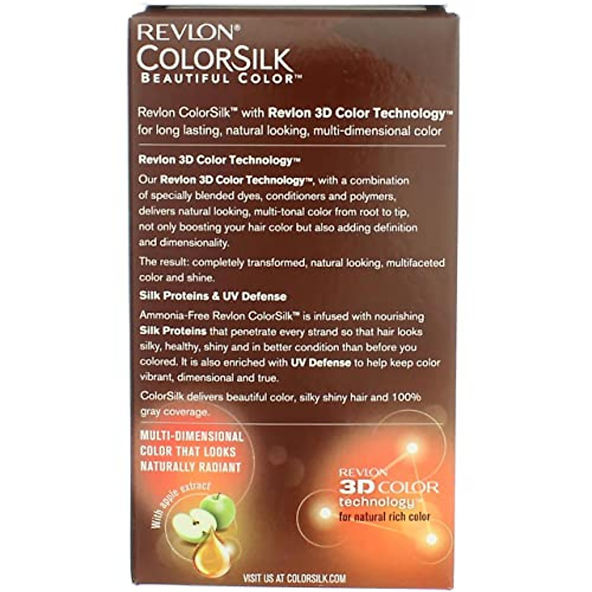 Revlon ColorSilk Hair Color, 42 Medium Auburn