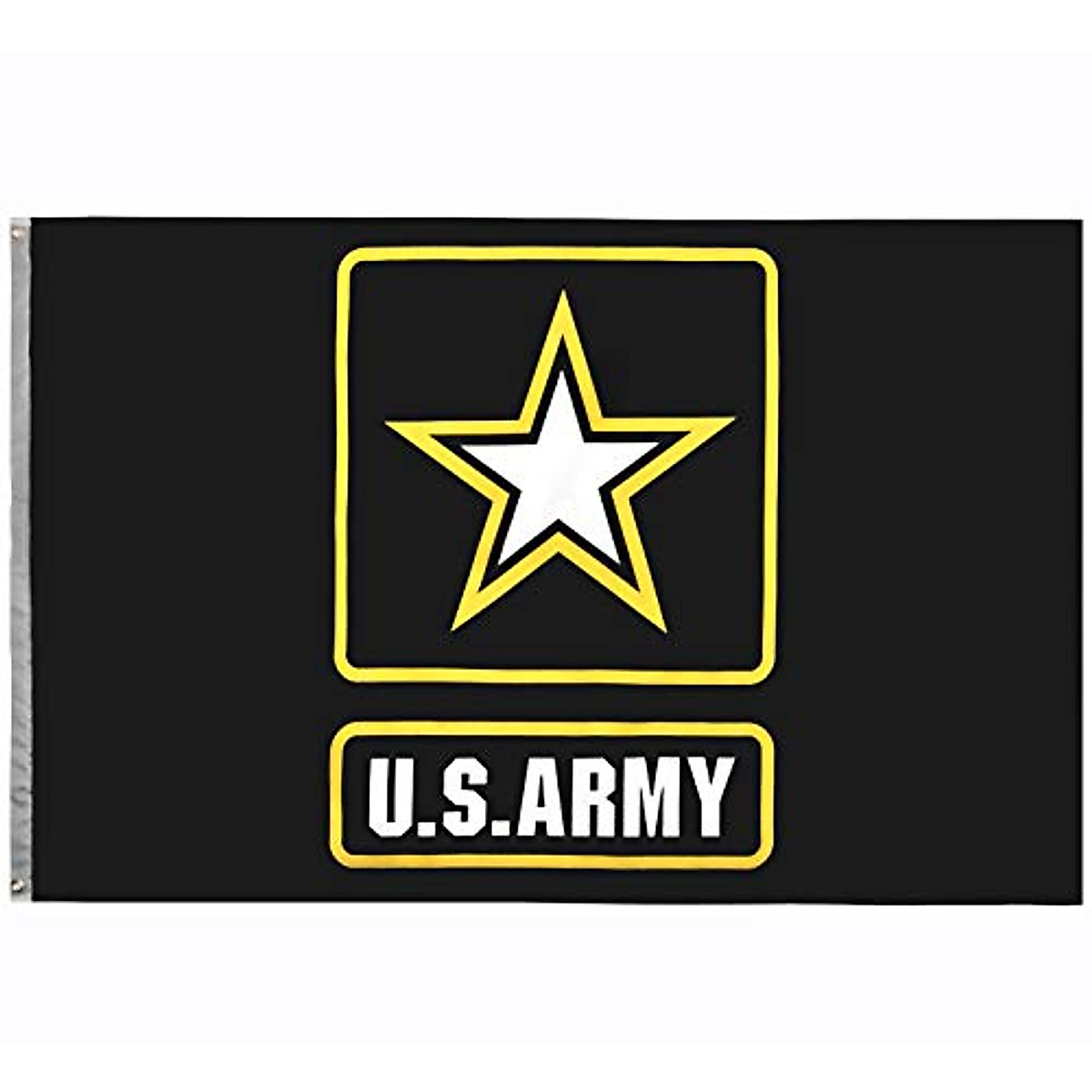 RainRoad US Army Military Flag 3x5 ft, Printed Polyester US Military Banner for Inside/Outside Use, Brass Gromme(Army Military Flag)