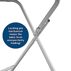 COSCO Kid's 2-Piece Table & Chair Activity Set, Gray & White, Pinch-Free Design, Easy to Clean, Multi-Purpose, No Assembly Required, Portable, for Snacking, Homework, & Games, Gray