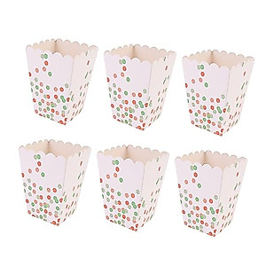 jojofuny 24pcs Popcorn Boxes Wedding Confetti Wedding Party Supplies Party Treat Boxes Candy Box Popcorn Treat Box Party Popcorn Boxes Set up Snack Box Chicken Popcorn Box Dessert