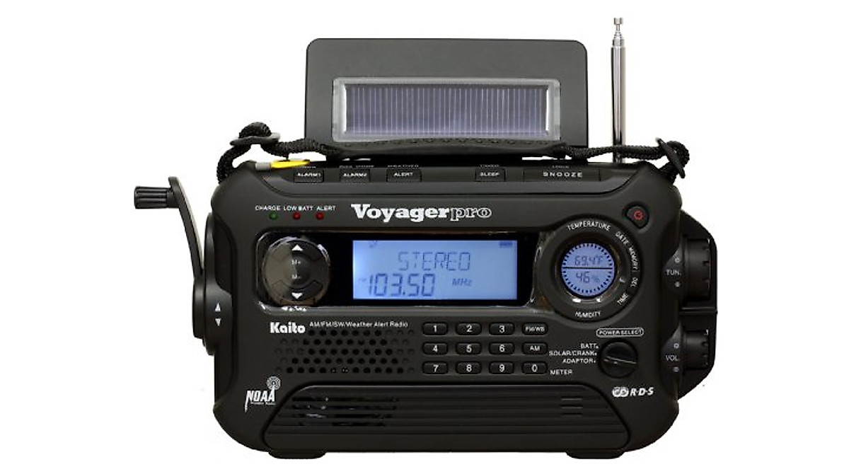 Kaito Voyager Pro KA600 Emergency Radio with Solar & NOAA Alerts