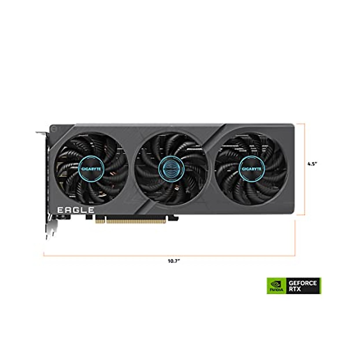GIGABYTE GeForce RTX 4060 Ti Eagle OC 8G Graphics Card, 3X WINDFORCE Fans, 8GB 128-bit GDDR6, GV-N406TEAGLE OC-8GD Video Card