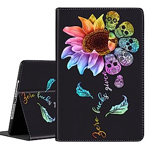 Case for iPad Pro 11 Inch 2022/2021/2020 (4th/3rd/2nd Generation),iPad Air 5th / 4th Generation 10.9 Inch (2022/2020) Case, Durable Shockproof Protective Cover，Sugar Skulls and Sunflowers