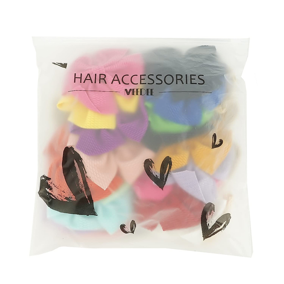 MEEDEE 20 Pack Nylon Headbands: Newborn Bows, Large Baby Bows, Photography Hair Accessories for Infants and Little Girls