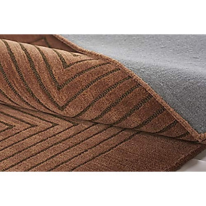 Momeni Simba Wool Hand Tufted Contemporary Indoor Area Rug, Copper, 2' X 3', SIMBASIM-3COP2030