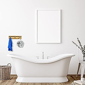 Picowe Key Holder Wall Key Rack Adhesive Bamboo Key Hooks Key Hanger Key Organizer for Wall for Kitchen Bathroom Mudroom Hallway Entryway