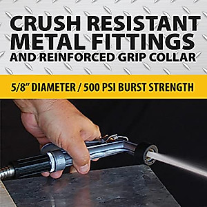 Bionic Steel 75 Foot Garden Hose 304 Stainless Steel Metal Hose – Super Tough & Flexible Water Hose, Lightweight, Crush Resistant Aluminum Fittings, Kink & Tangle Free, Rust Proof, Easy to Use & Store