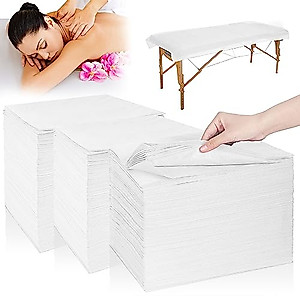 150 Pcs Disposable Bed Sheets, 31" x 71" Massage Table Sheets Non Woven Fabric SPA Bed Cover Breathable for Massage Beauty Tattoos