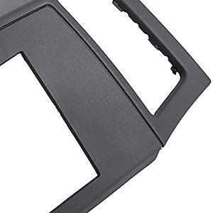 ECOTRIC Double Din Compatible with 2005-2007 Jeep Grand Cherokee with Wiring Harness Antenna Adapter Double Din Navigation Radio Bezel