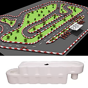 ZAQYCM Go-Kart Fence, Indoor Bumper Car Race Track Anti-Collision Guardrails, Outdoor Square/Street Road/Driveway/Construction Lot Water-Filled Barrier Fence (Color : White, Size : 100x30x35cm)