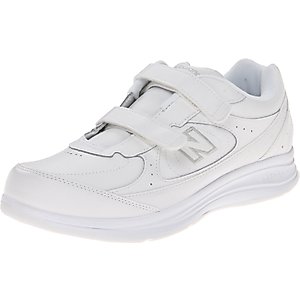 New Balance Women's 577 V1 Hook and Loop Shoe, White, 8.5