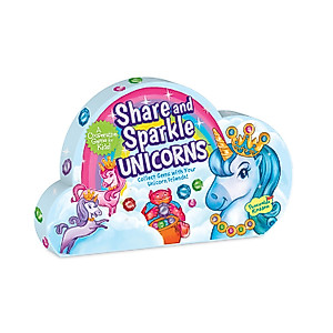 Peaceable Kingdom Share and Sparkle Unicorns Cooperative Strategy Game for Families and Kids Ages 4 & Up