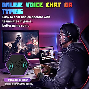 TiMOVO Multi-Color RGB Backlight Keyboard for PS5 Controller, Wireless Bluetooth Keypad Chatpad for PlayStation 5 Controller, Mini PS5 Game Keyboard Built-in Speaker with 3.5mm Audio Jack, Black