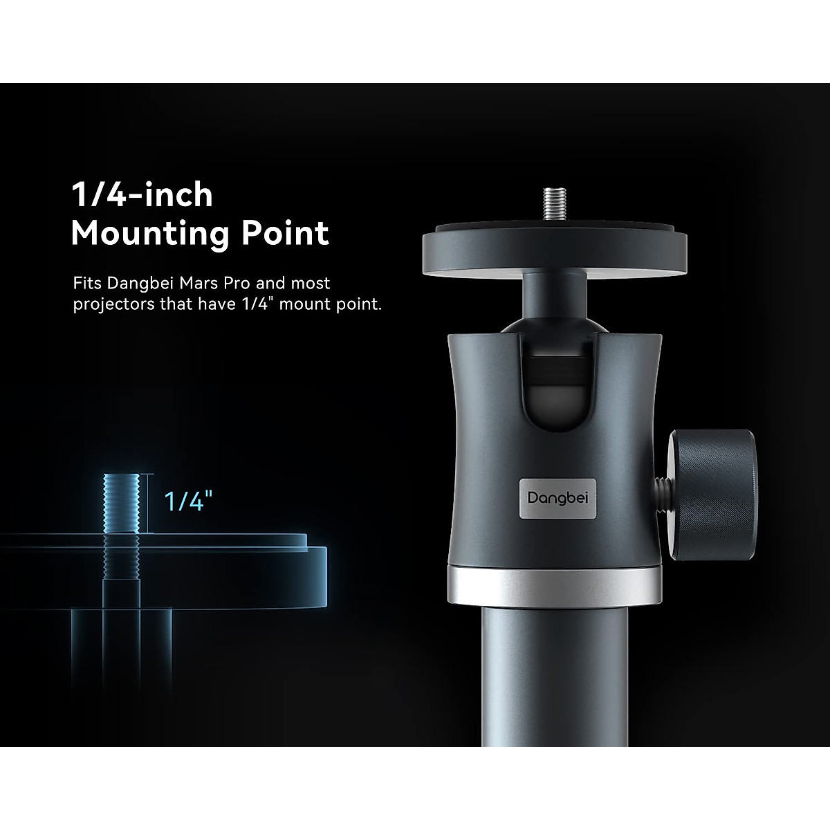 Dangbei Mars Pro 4K Projector & Floor Stand & Streaming Dongle