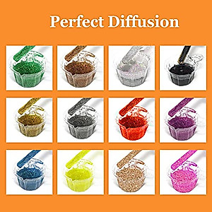 Champagne Ultra Fine Glitter Powder, 100g/3.52oz Extra Fine Epoxy Glitter Flakes Crafts Sequins 1/170'' 0.0059'' 0.15mm for Resin Arts Crafts, Body, Face, Nail, Tumblers Slime and Festival Decoration