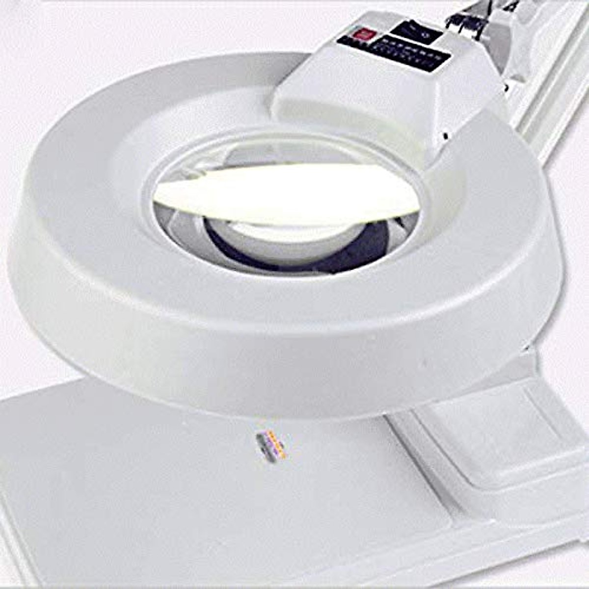 SFMZCM Desktop Magnifier Lamp with Light |Adjustable Arm Magnifier Lamp Light Magnifying Glass Lens Diopter Folding Magnifier