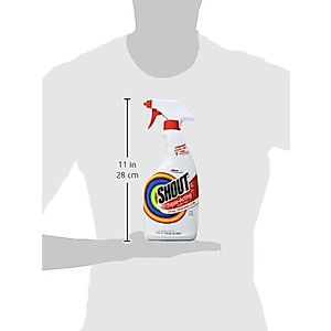 Shout Active Enzyme Laundry Stain Remover Spray, Triple-Acting Formula Clings, Penetrates, and Lifts 100+ Types of Everyday Stains - Prewash Spray 22oz