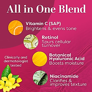 TruSkin Super C Duo with Vitamin C Plus Super Serum 1 fl oz & Vitamin C Brightening Moisturizer 2 fl oz – Anti Aging Skin Care Gift Set for Bright, Smooth, Firmer-Looking Skin