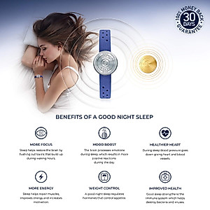 Philip Stein Nano Sleep Bracelet w/Natural Frequency Technology; Effective Sleep Aid for Adults; Wake Up Feeling More Rested