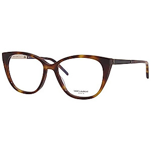 Saint Laurent SL-M72 004 Eyeglasses Women's Havana/Gold Optical Frame 54mm